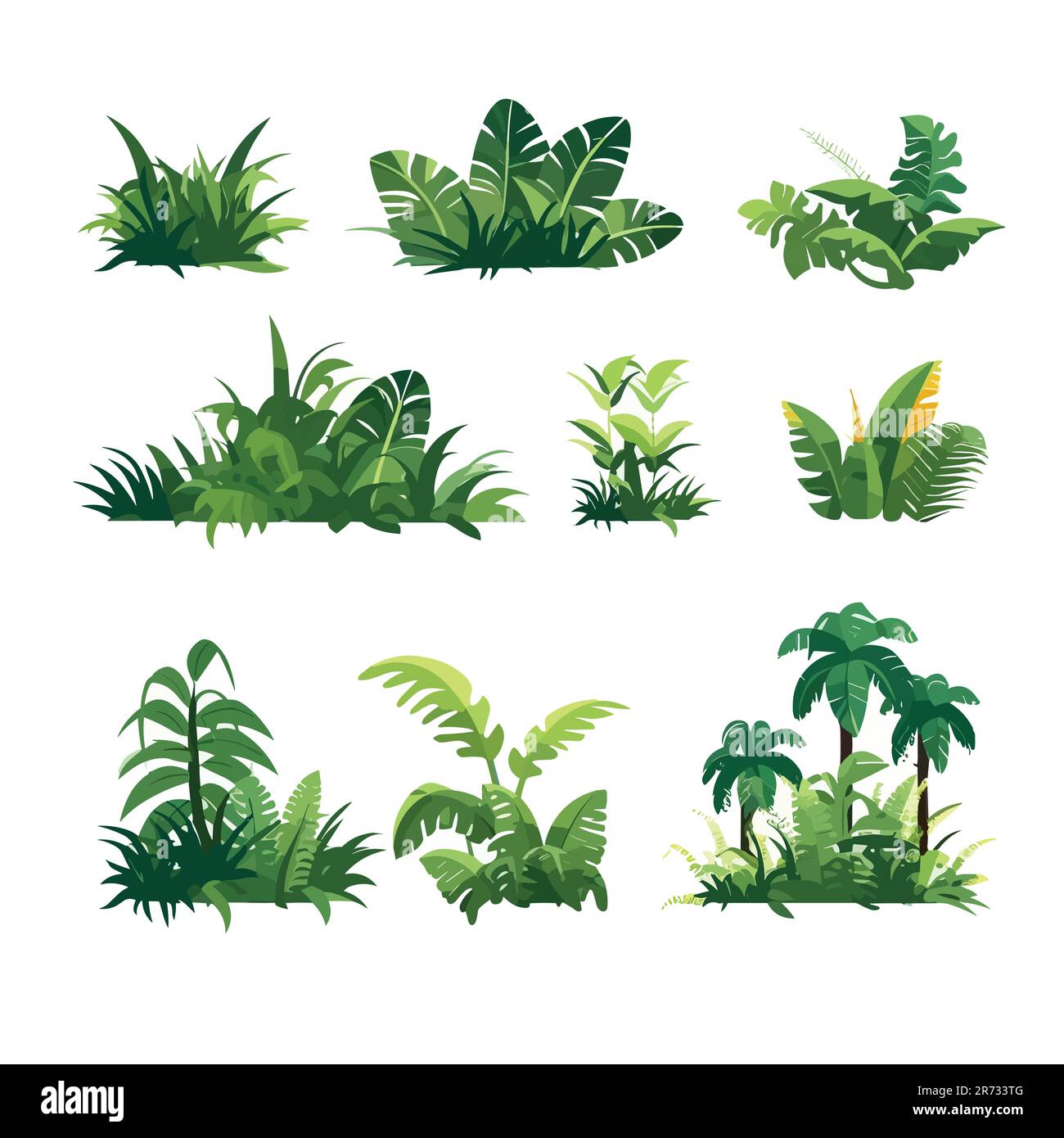 Vegetation vector vectors Stock Vector Images - Alamy