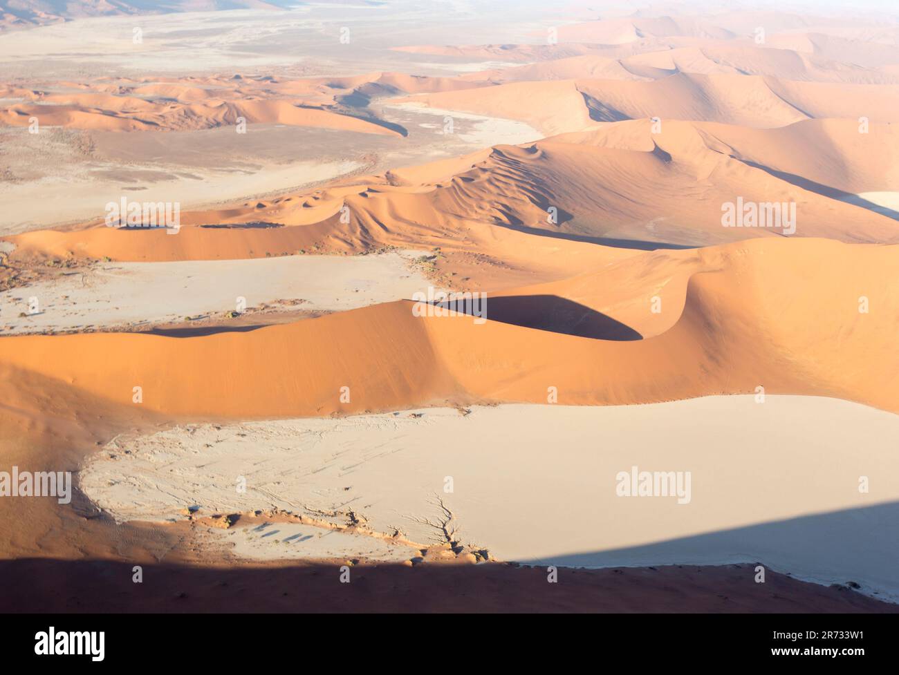 Nice colored helicopter view in Sossusvlei, Namibia Stock Photo - Alamy