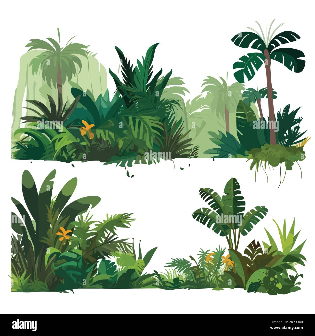 Vegetation vector vectors Stock Vector Images - Alamy