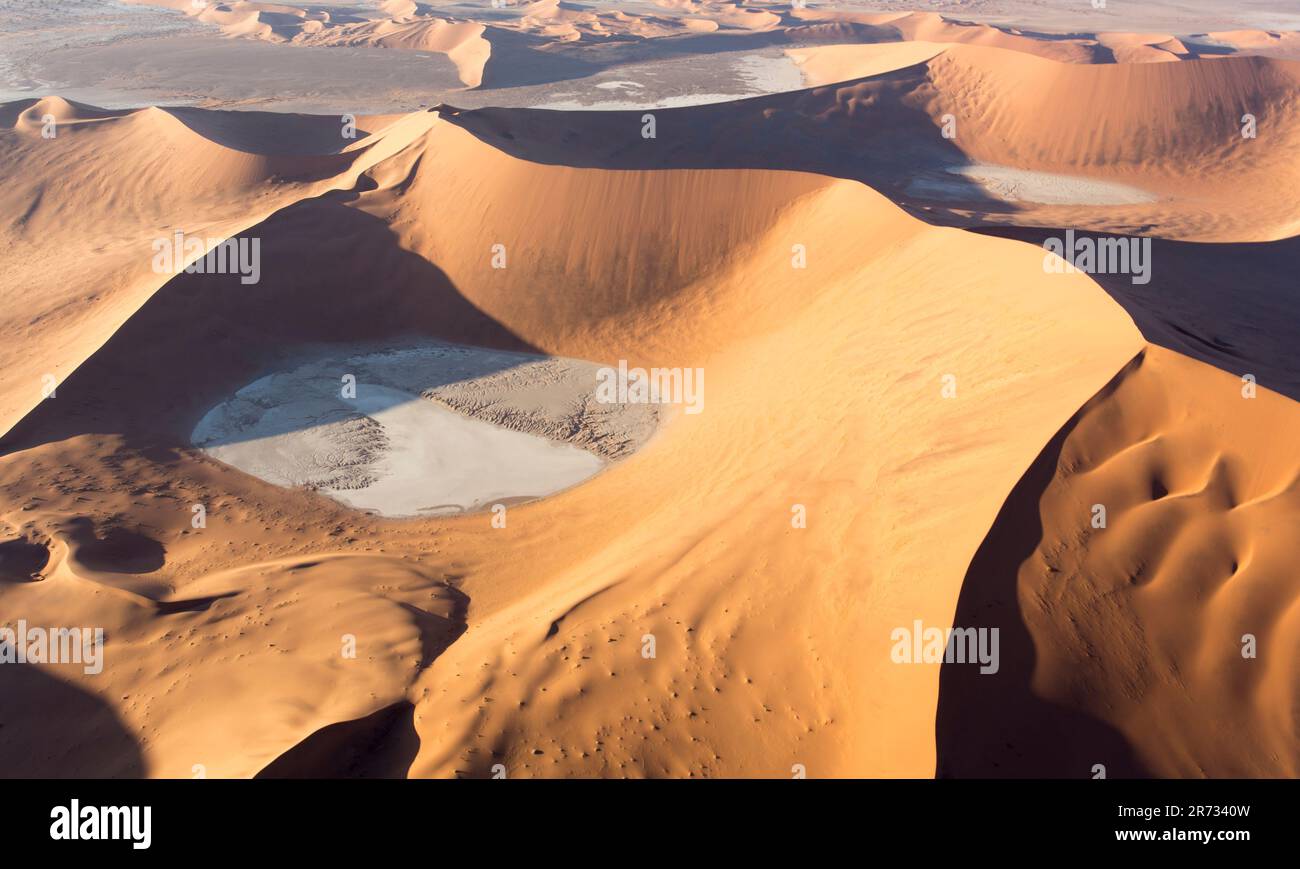Nice colored helicopter view in Sossusvlei, Namibia Stock Photo - Alamy