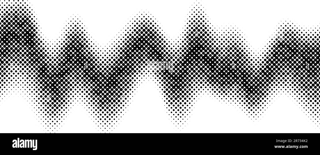 Halftone wave gradient texture. Faded noise grain wallpaper. Black and ...