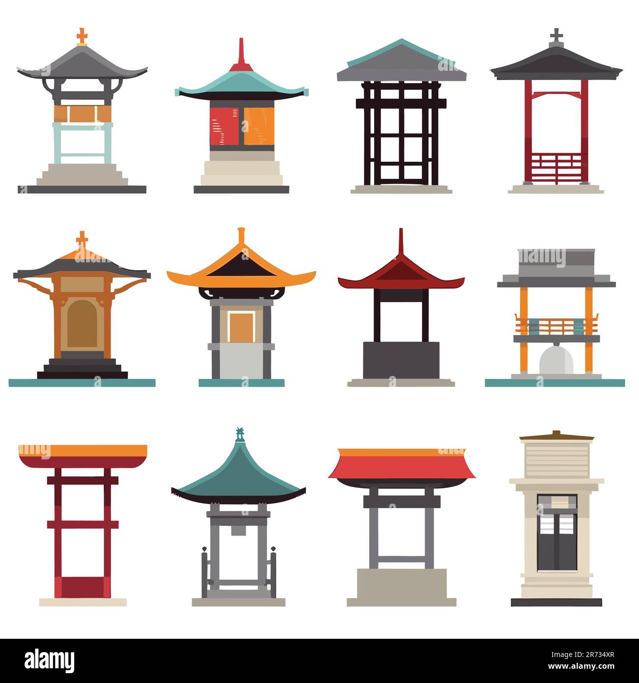Japanese shinto ceremony Stock Vector Images - Alamy