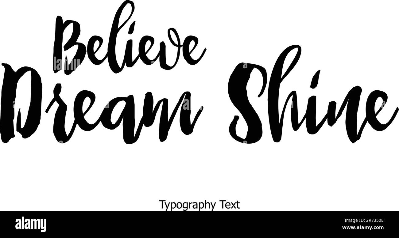 Stylish Bold Typography Text Lettering Quote Vector Design Stock Vector ...