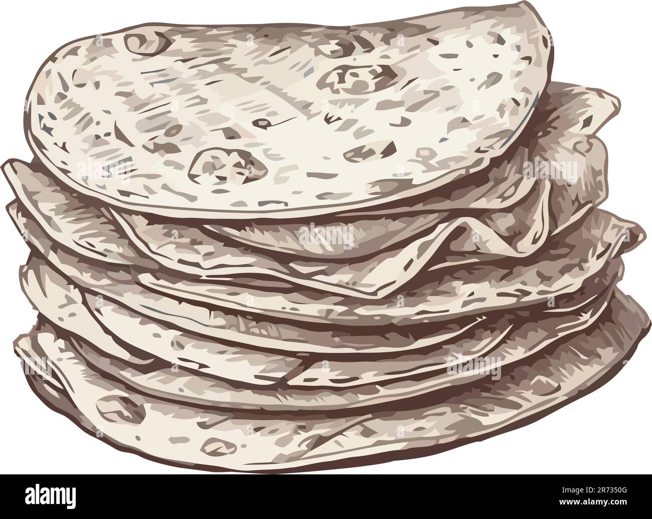 Omelette pita bread Stock Vector Images - Alamy