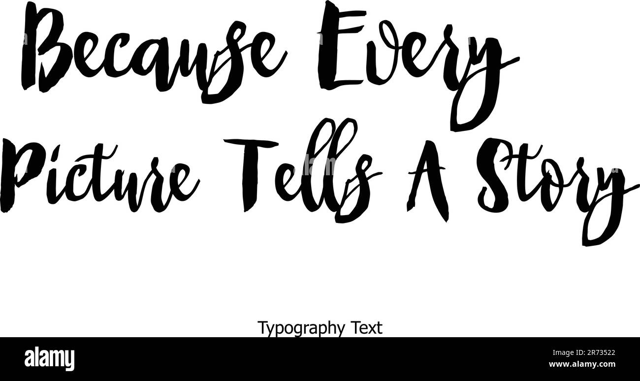 Stylish Bold Typography Text Lettering Quote Vector Design Stock Vector ...