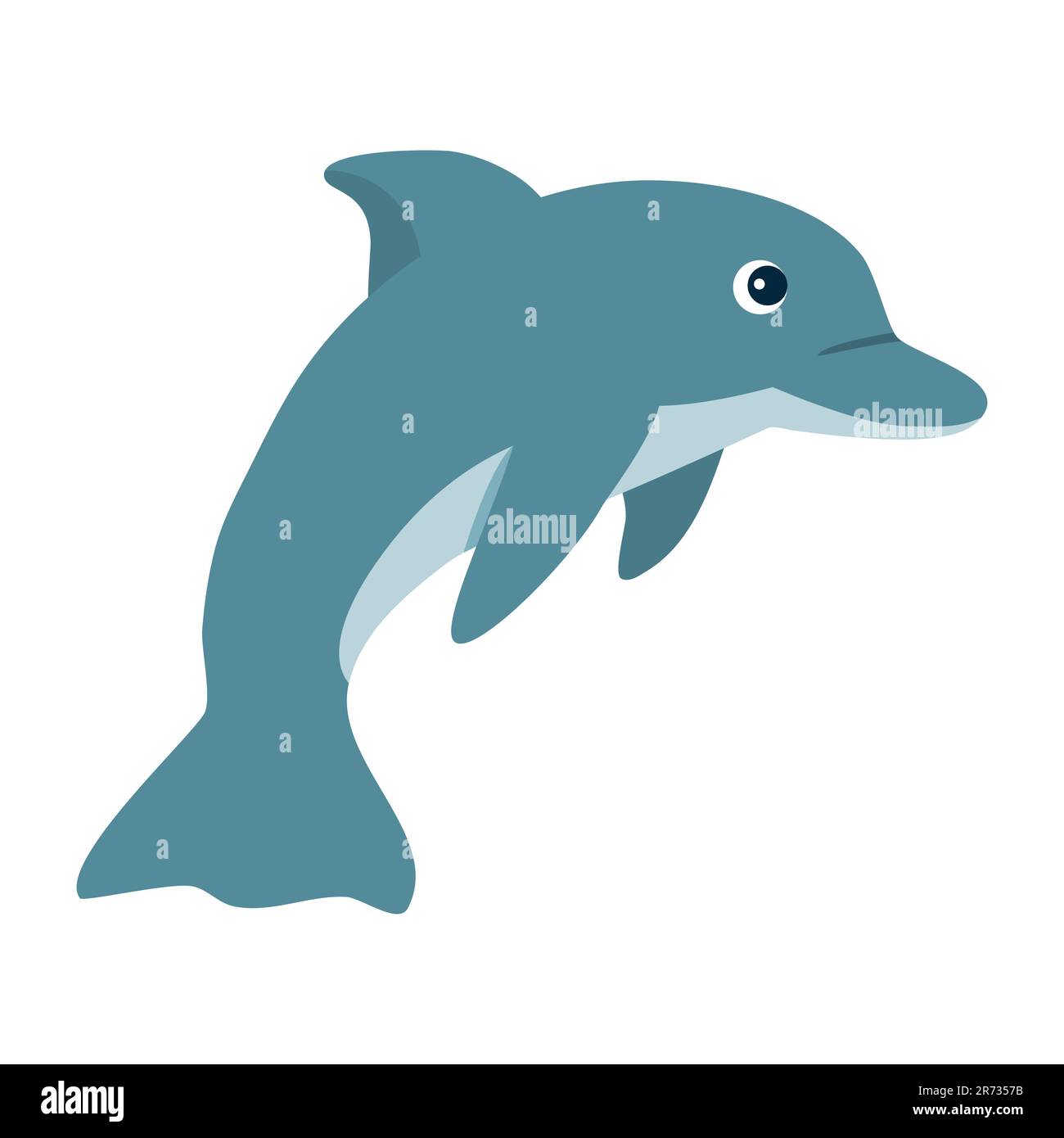 Cute dolphin mascot cartoon style character, vector illustration for ...
