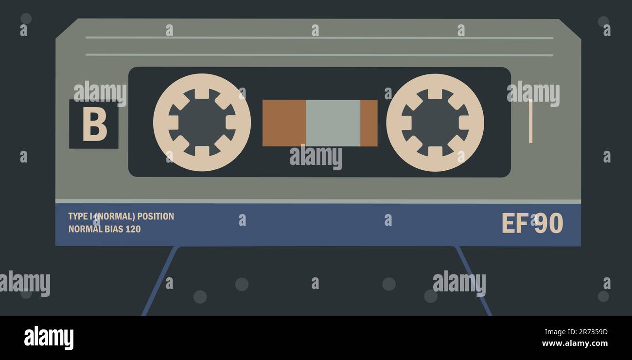 Old retro audio cassette background Stock Vector Image & Art - Alamy