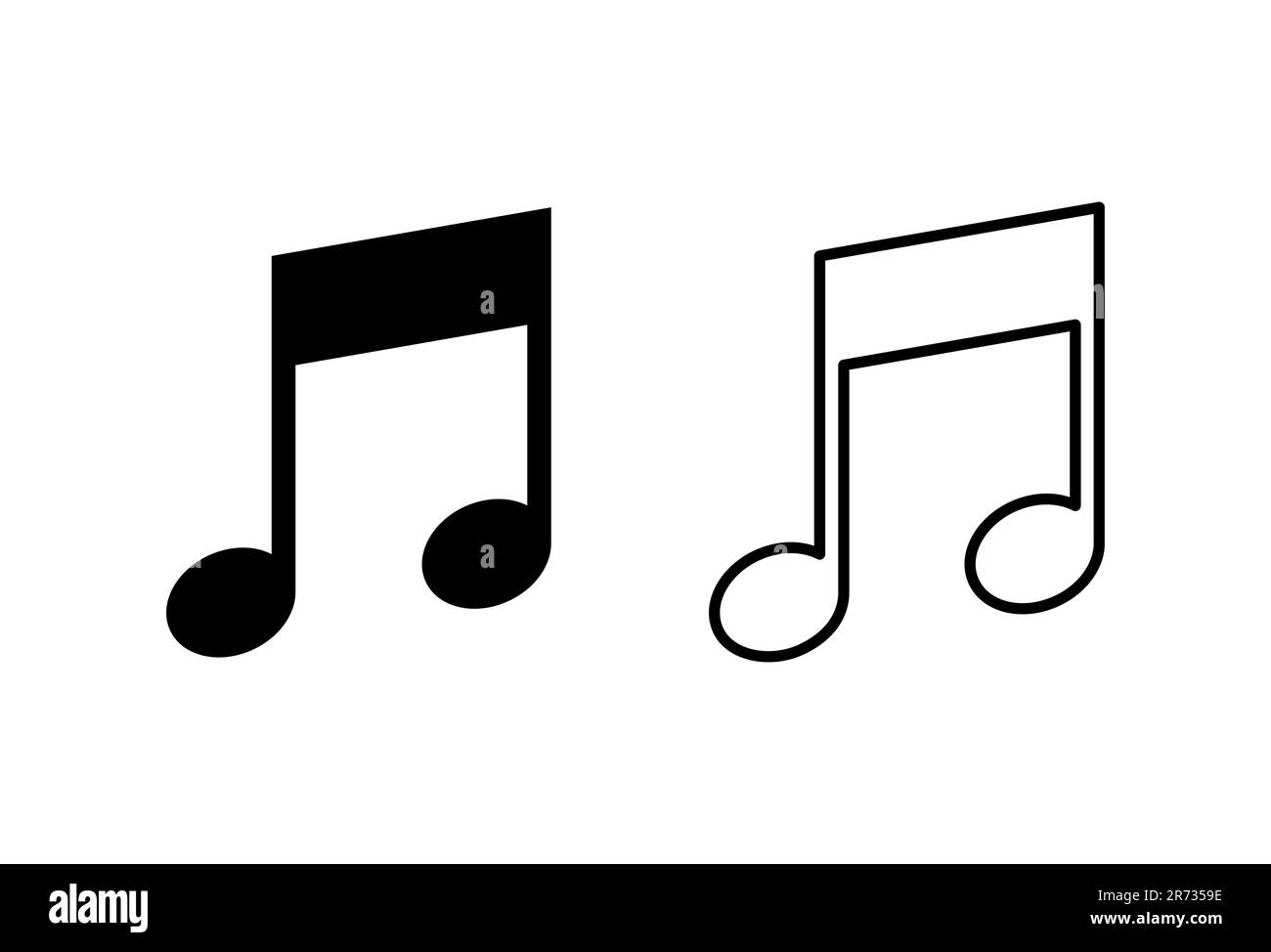 Music icon set. note music icon vector Stock Vector Image & Art - Alamy