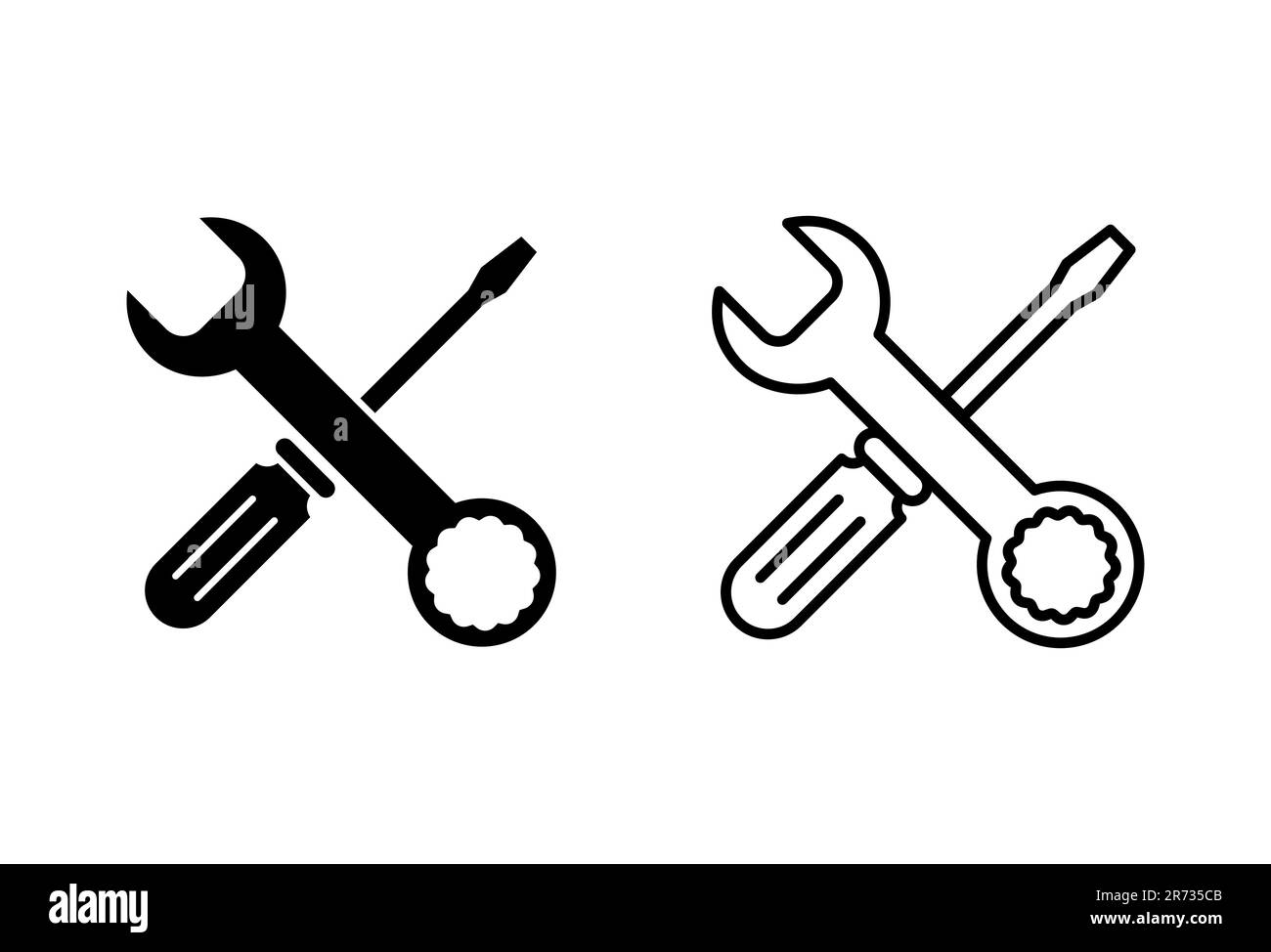 Repair tools icon set. tool icon vector. setting icon vector. Wrench ...