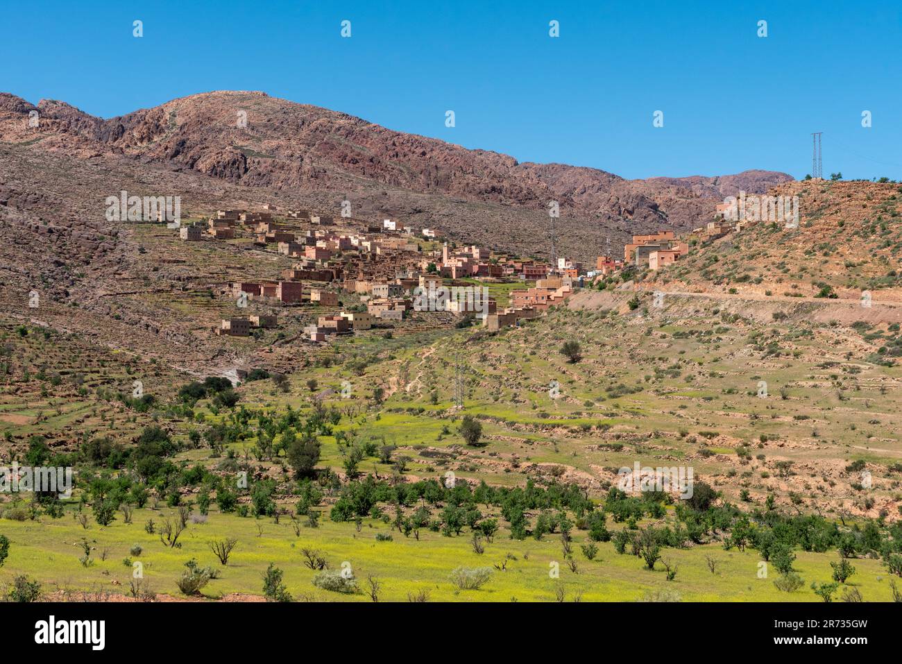 A small village in the Anti-Atlas mountains in Morocco Stock Photo - Alamy