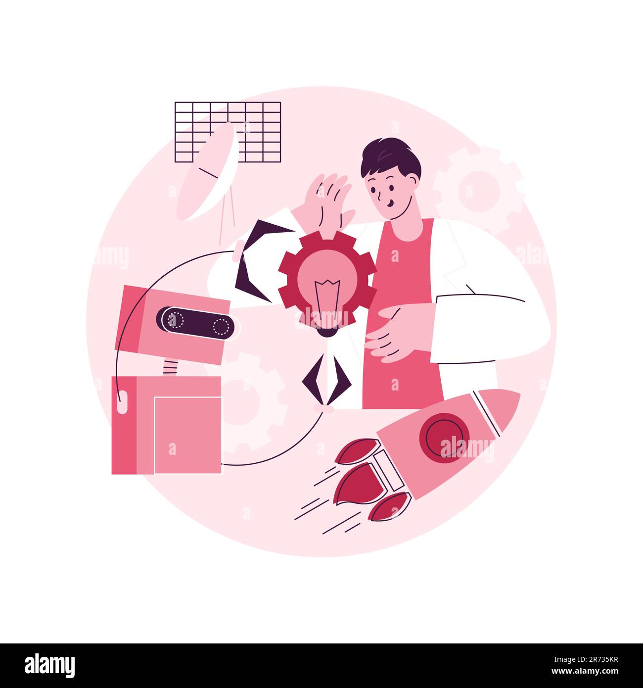 Technological revolution abstract concept vector illustration ... Technological revolution abstract concept vector illustration ...