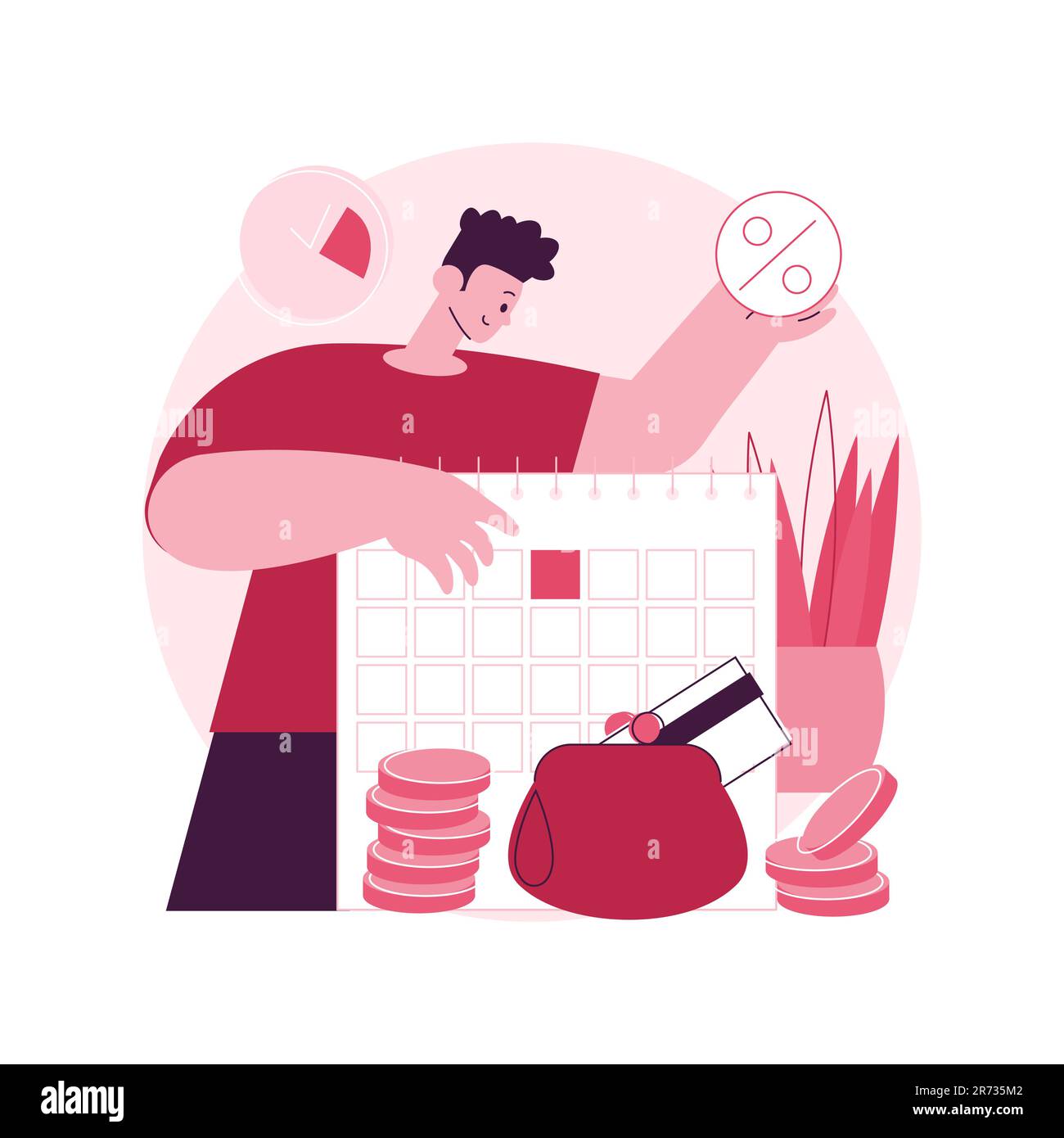 Tax installment plan Stock Vector Images - Alamy