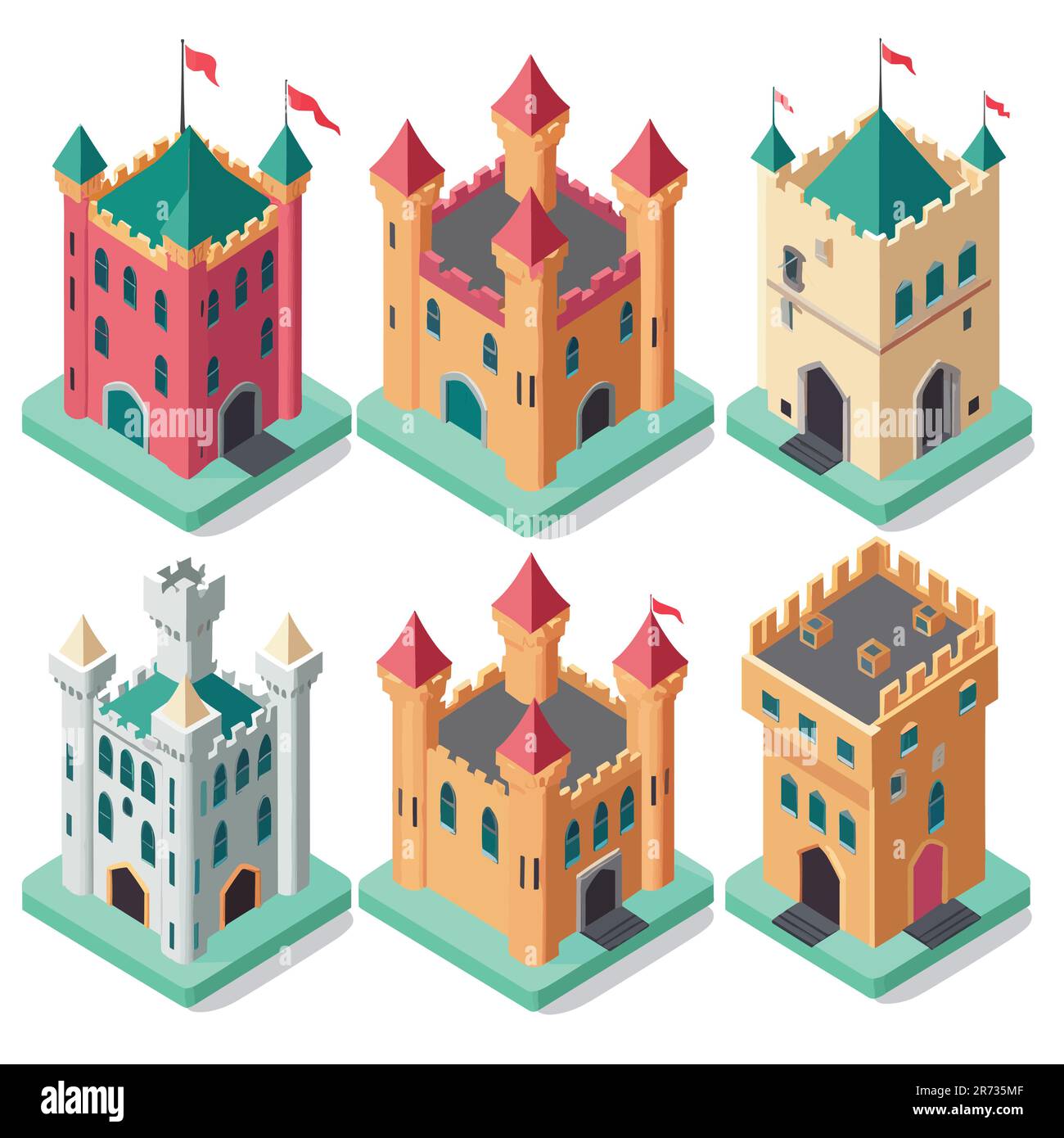 Palace vector vectors Cut Out Stock Images & Pictures - Alamy