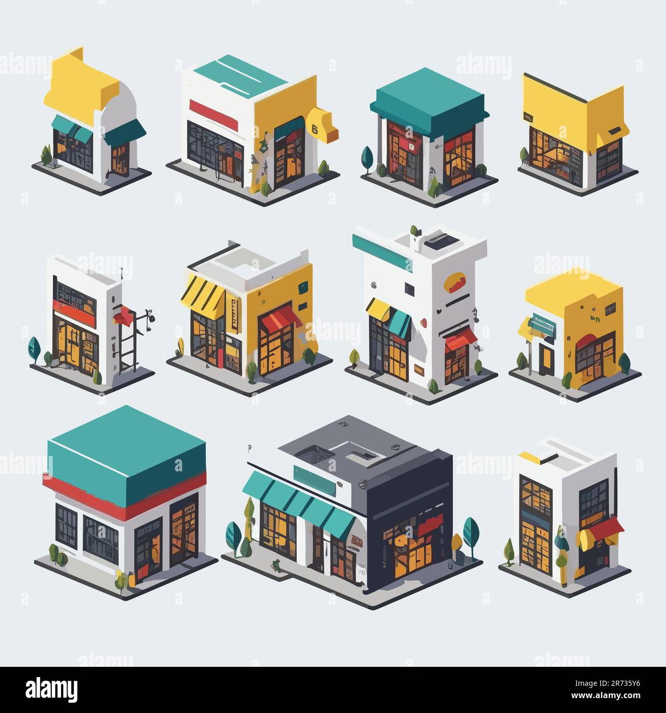 Retail building for sale Stock Vector Images - Alamy