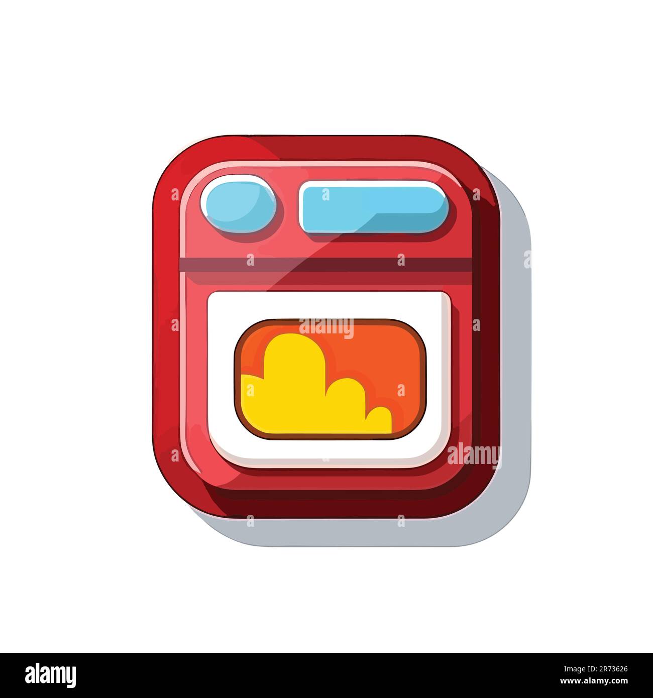Microwave oven cartoon Cut Out Stock Images & Pictures - Alamy