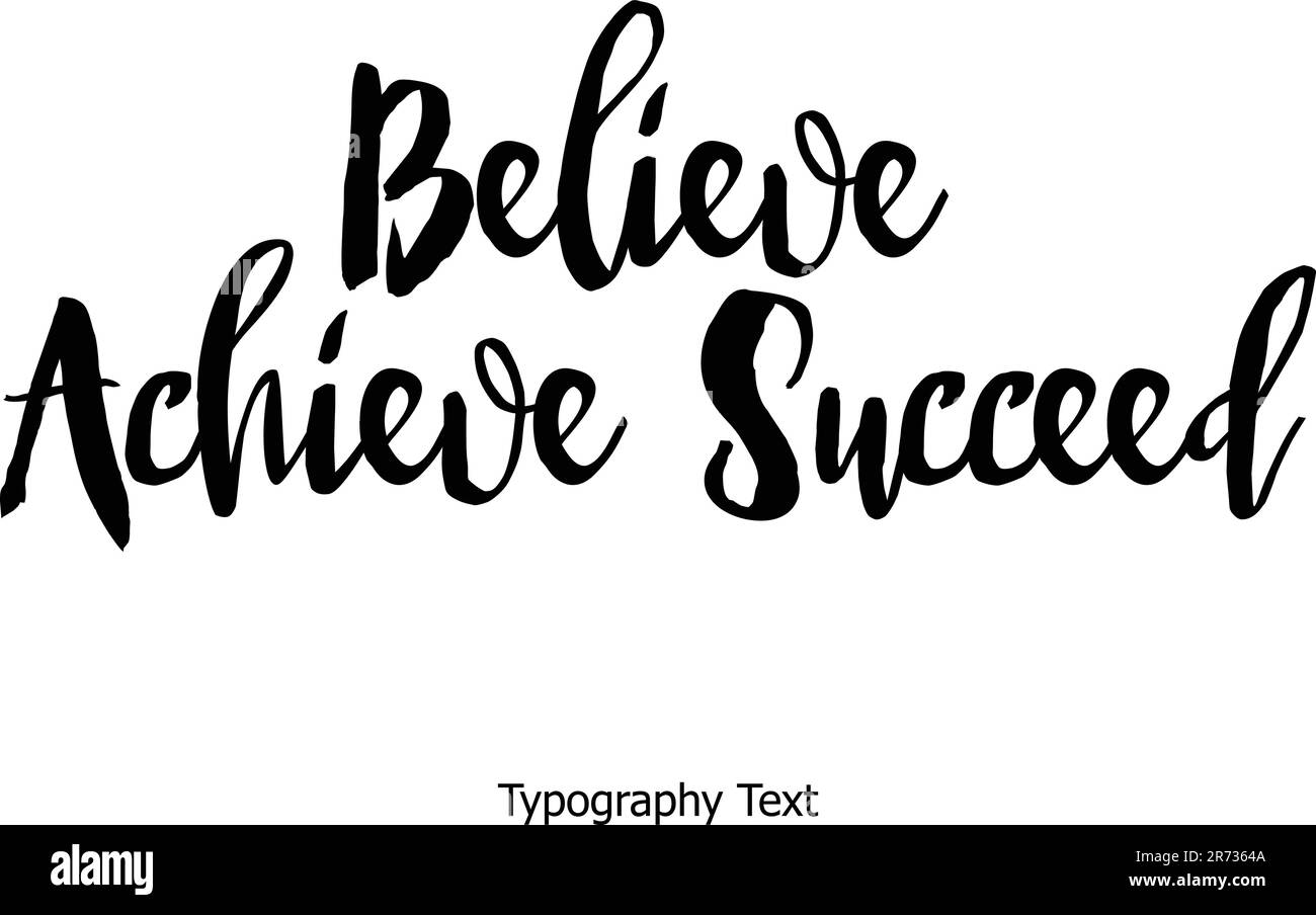 Stylish Bold Typography Text Lettering Quote Vector Design Stock Vector ...