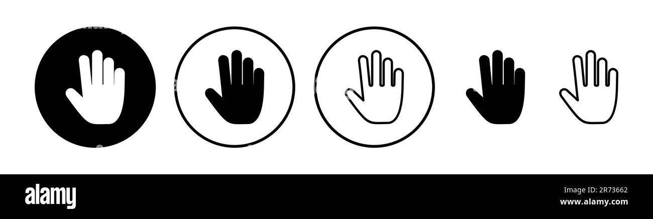 Hand icon vector. hand symbols. palm Stock Vector Image & Art - Alamy