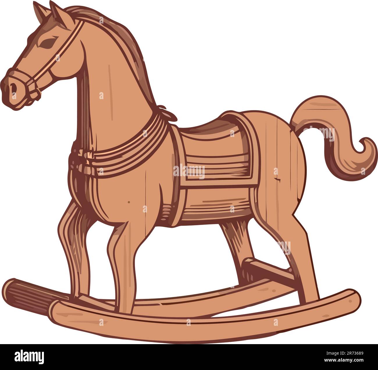 Cute cartoon pony riding through Stock Vector Image & Art - Alamy
