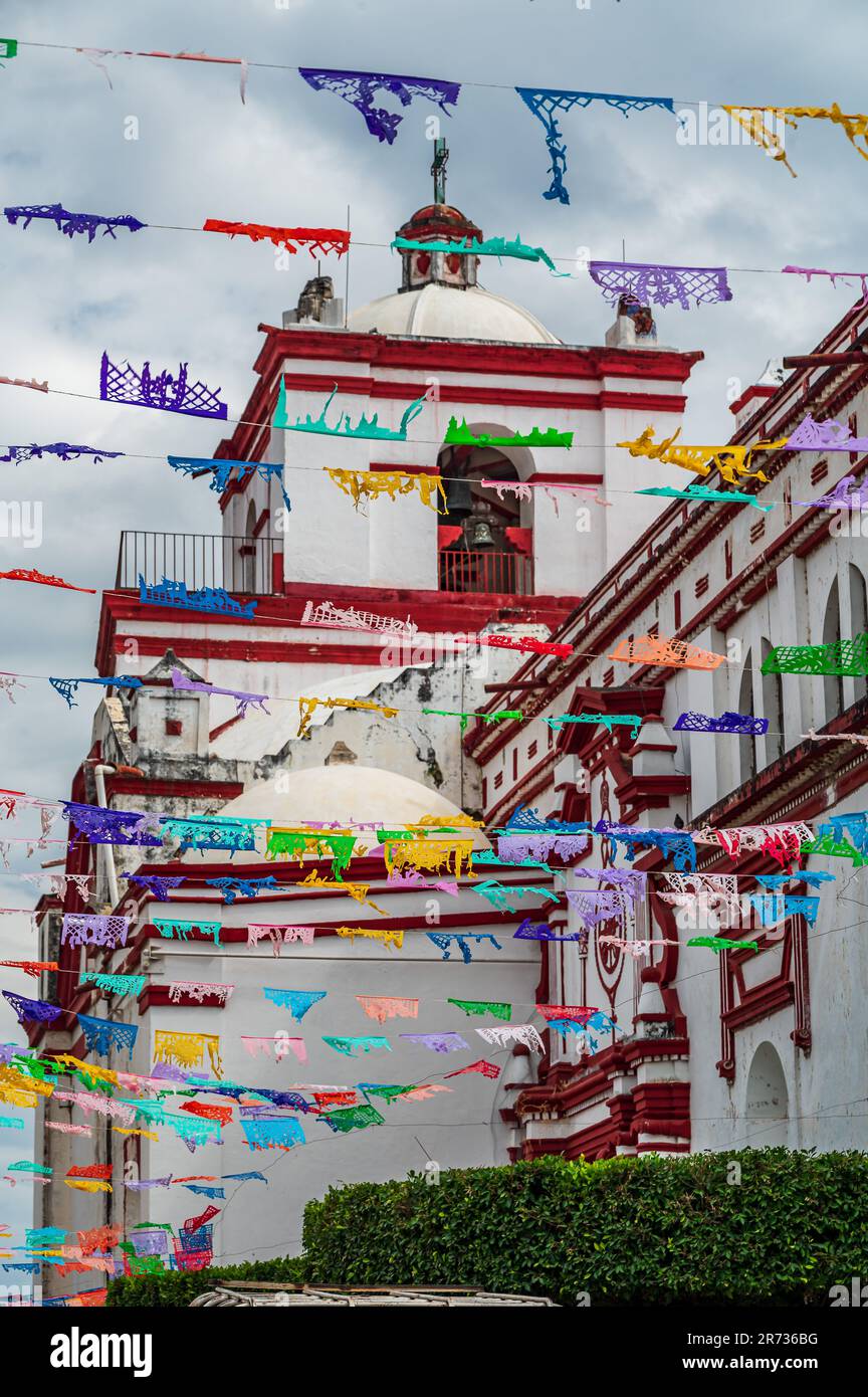 Church of Santo Domingo de Guzman in the village of Chiapa de Corzo in ...