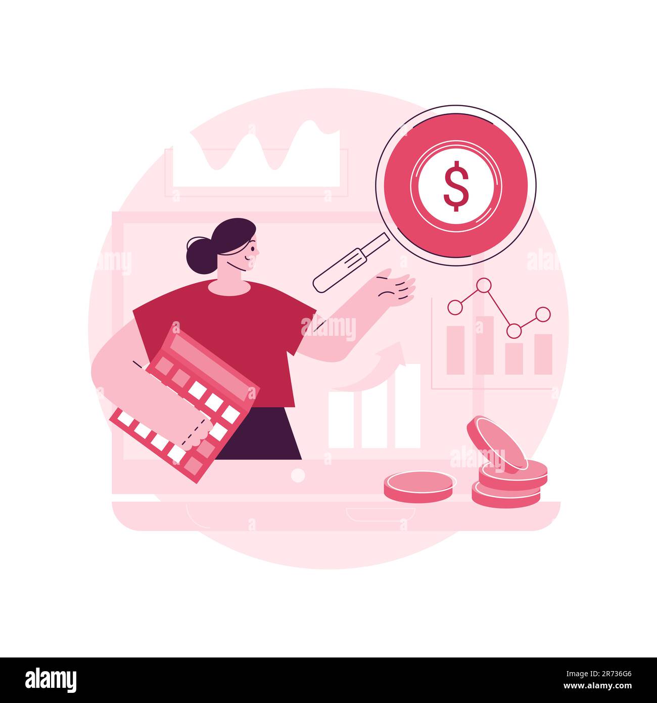 Enterprise accounting abstract concept vector illustration. Enterprise ...