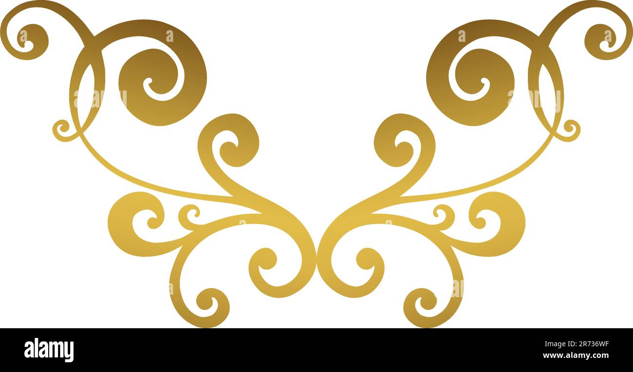 Damask vintage baroque scroll swirl. Victorian monogram heraldic shield ...