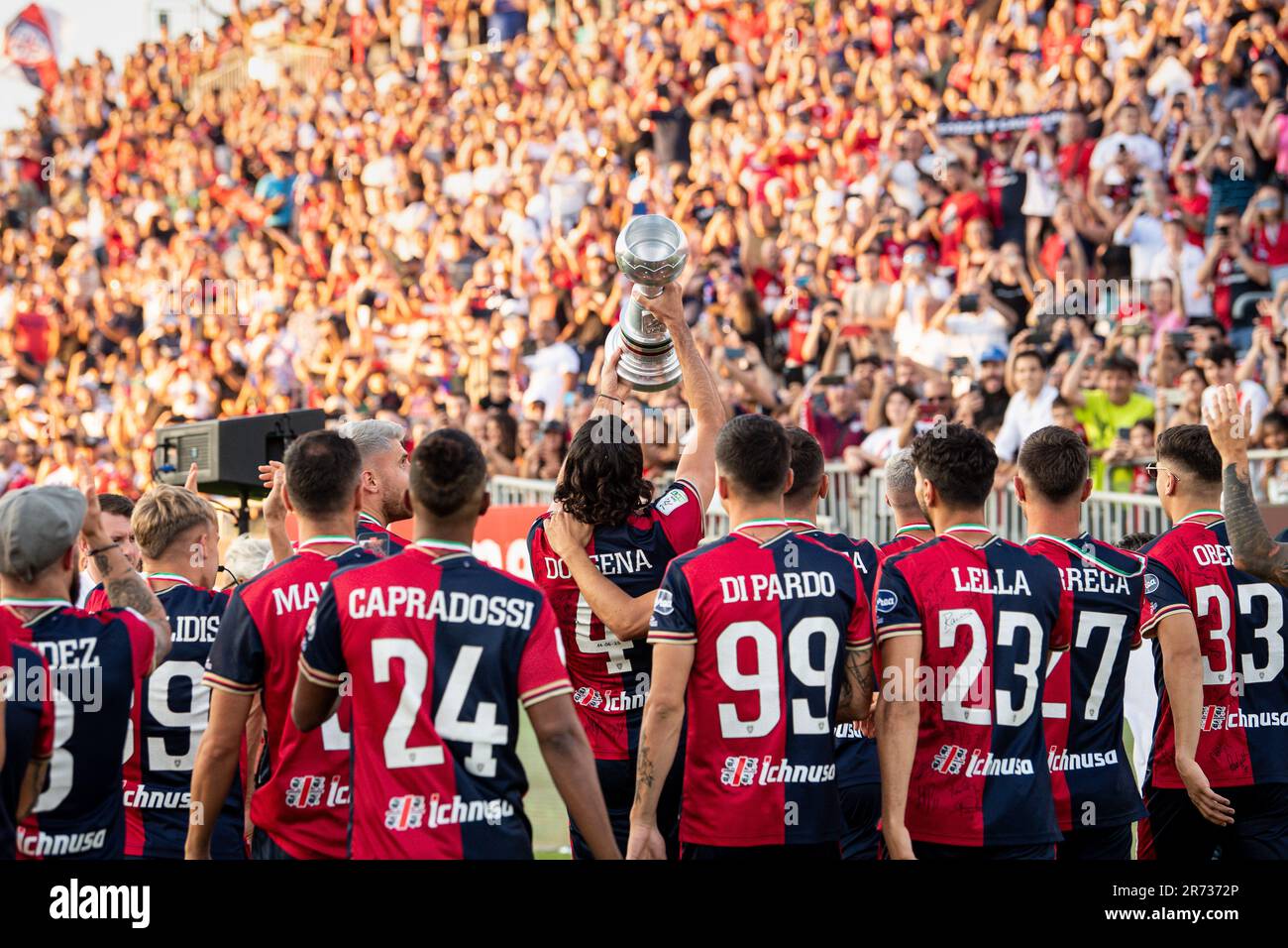 Cagliari, Italy. 12th June, 2023. Alberto Dossena of Cagliari Calcio ...