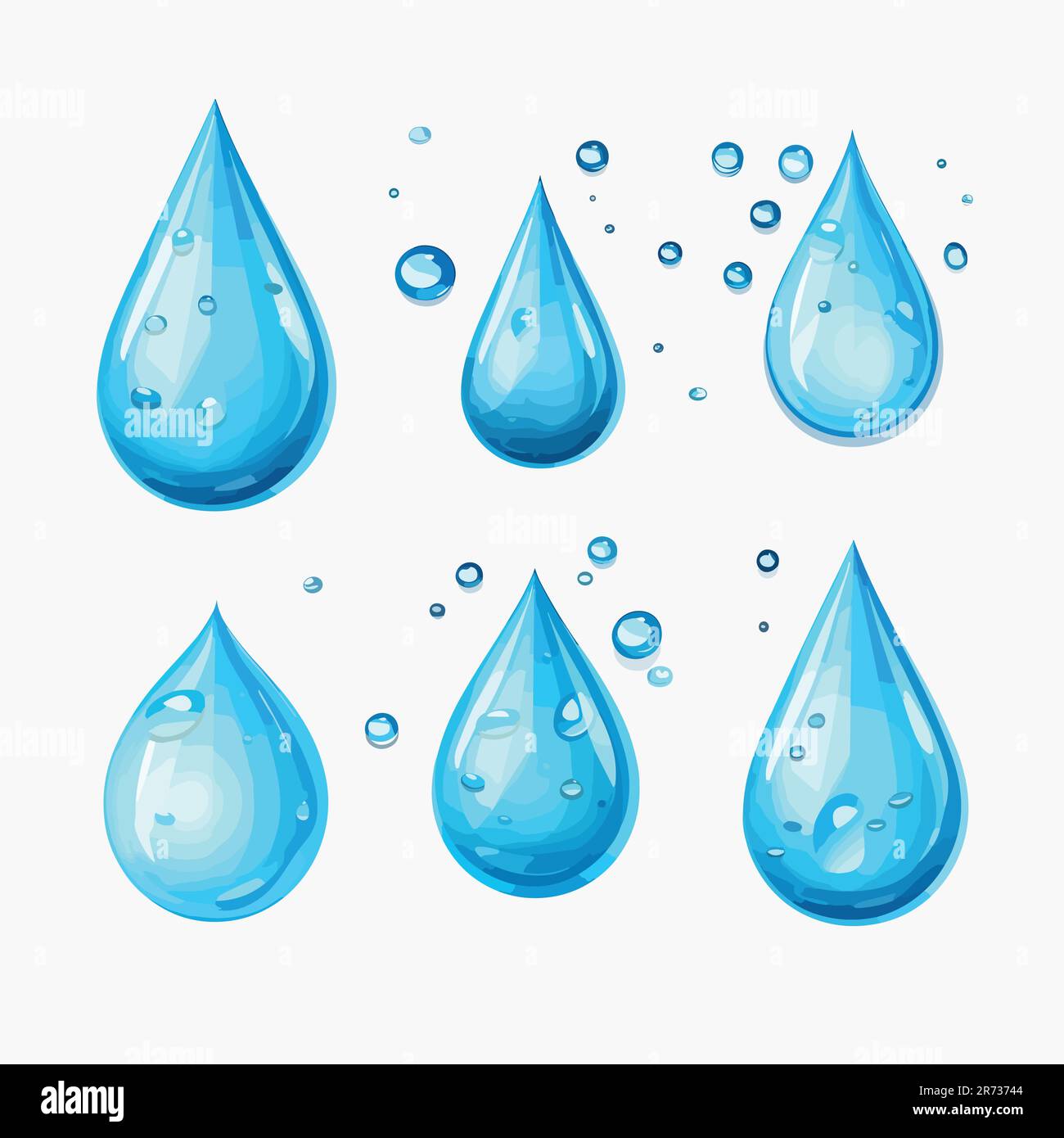 Realistic raindrop Cut Out Stock Images & Pictures - Alamy