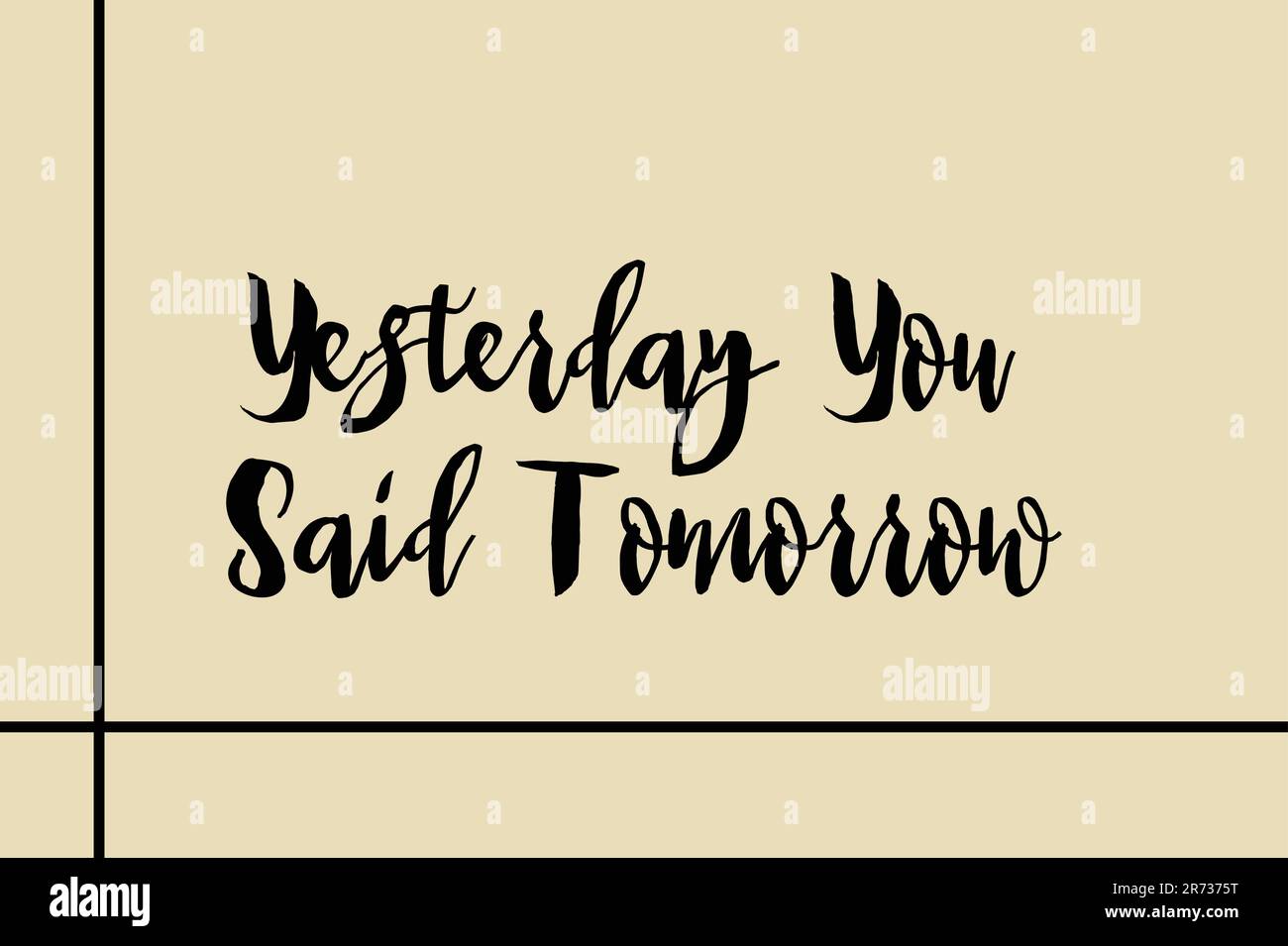 Stylish Bold Typography Text Lettering Quote Vector Design Stock Vector ...