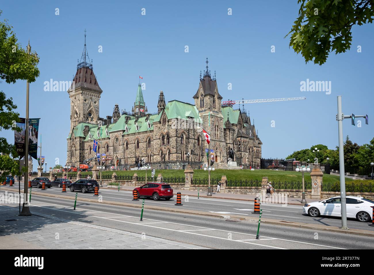 East block of the Parliament of Canada in Ottawa city centre, Ottawa ...