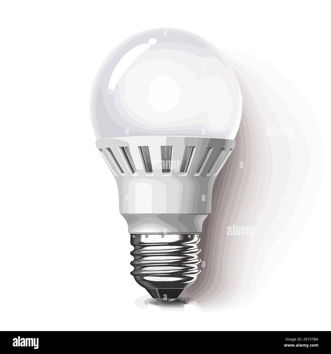 Fluorescent bulb and led bulb Stock Vector Images - Alamy