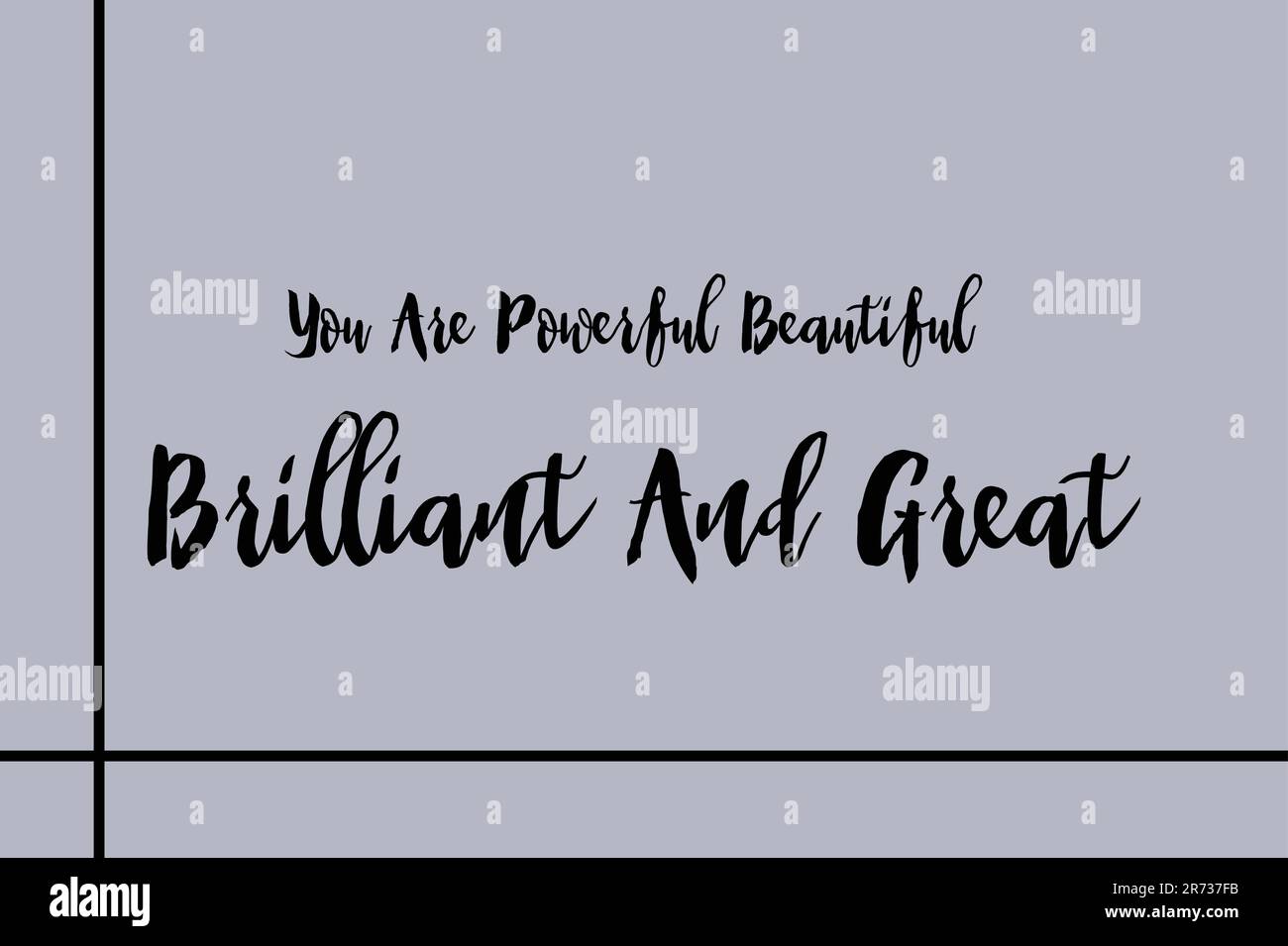 Stylish Bold Typography Text Lettering Quote Vector Design Stock Vector ...