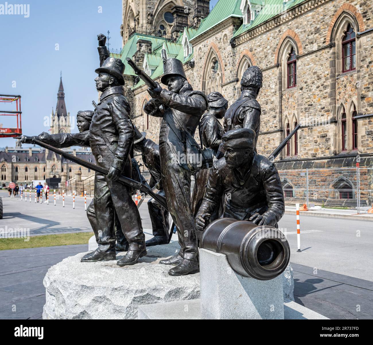 War of 1812 Monument outside the East block of the Parliament of Canada ...