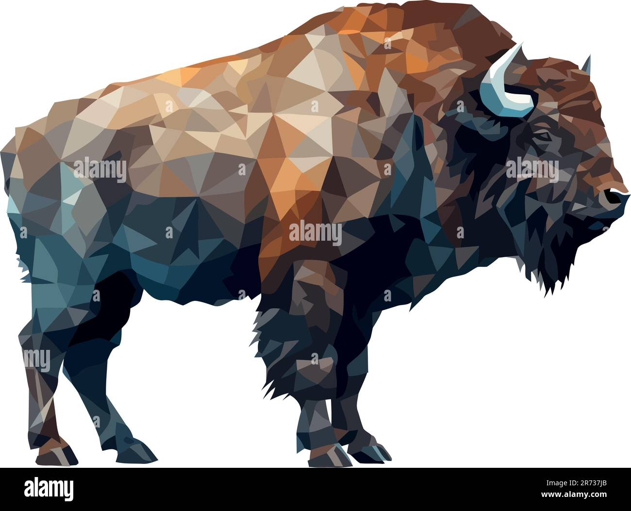 Large horned bison, vector icon Stock Vector Image & Art - Alamy