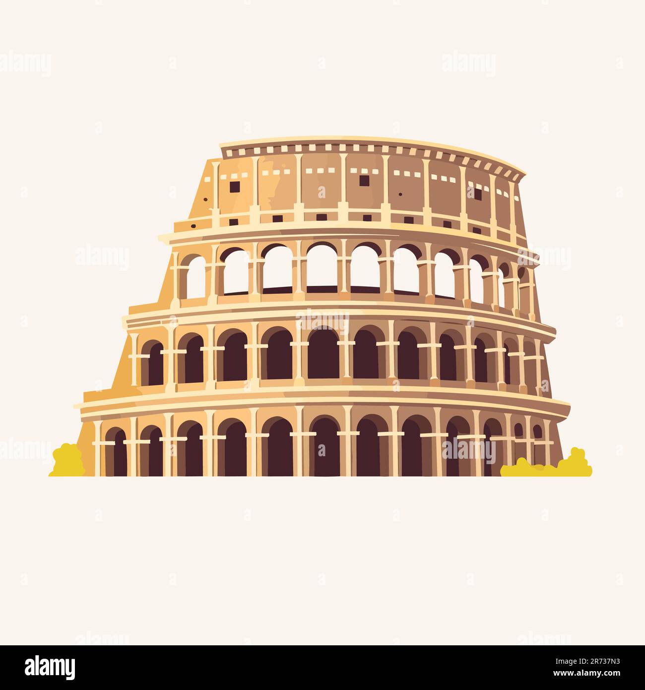 Isolated landmark Stock Vector Images - Alamy