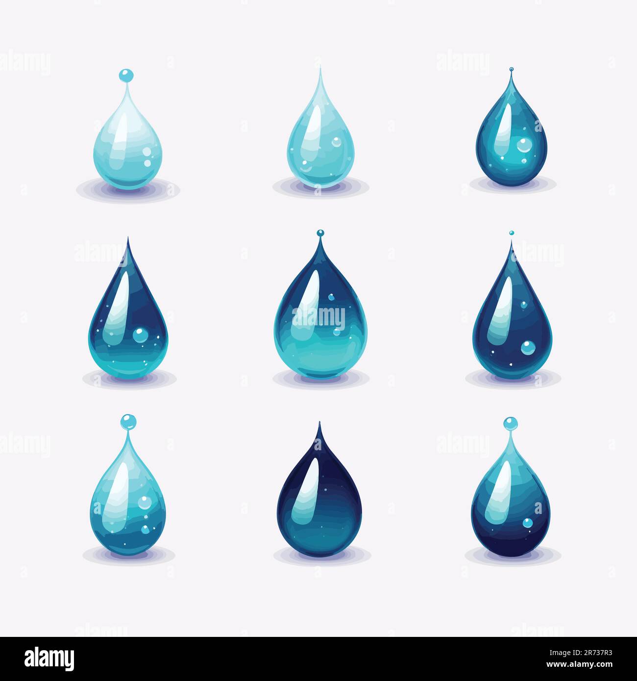 Water droplets Stock Vector Images - Alamy