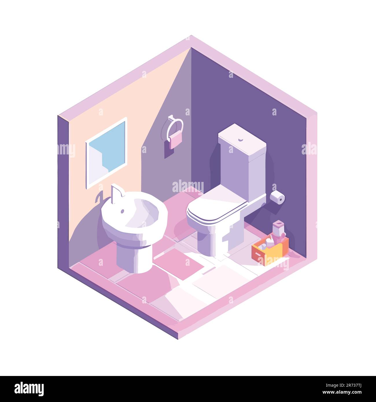 Modern toilet building design Stock Vector Images - Alamy