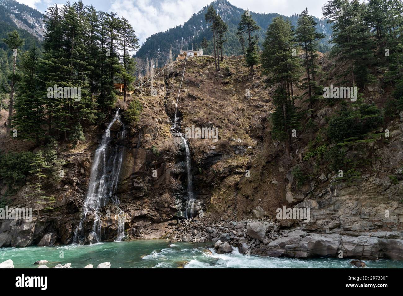 Kalam waterfall scenery in Swat Pakistan Stock Photo - Alamy