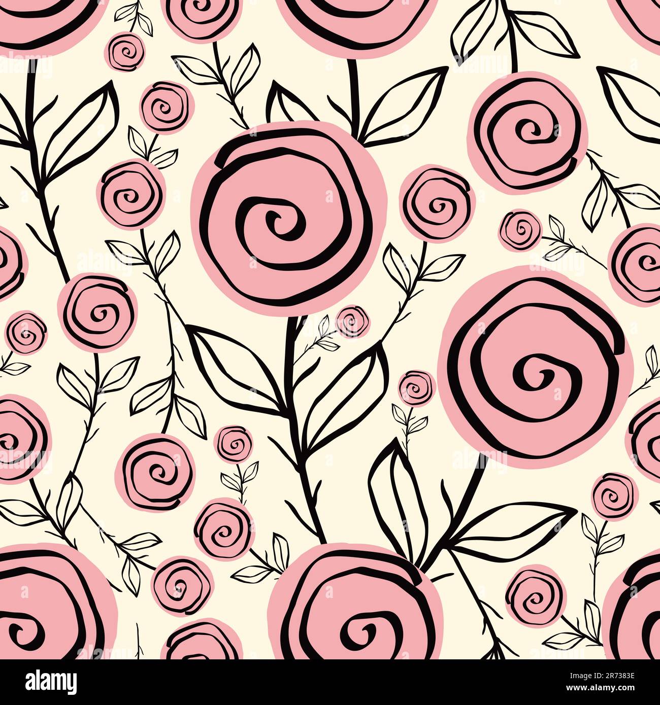 Stylized floral motifs hi-res stock photography and images - Alamy