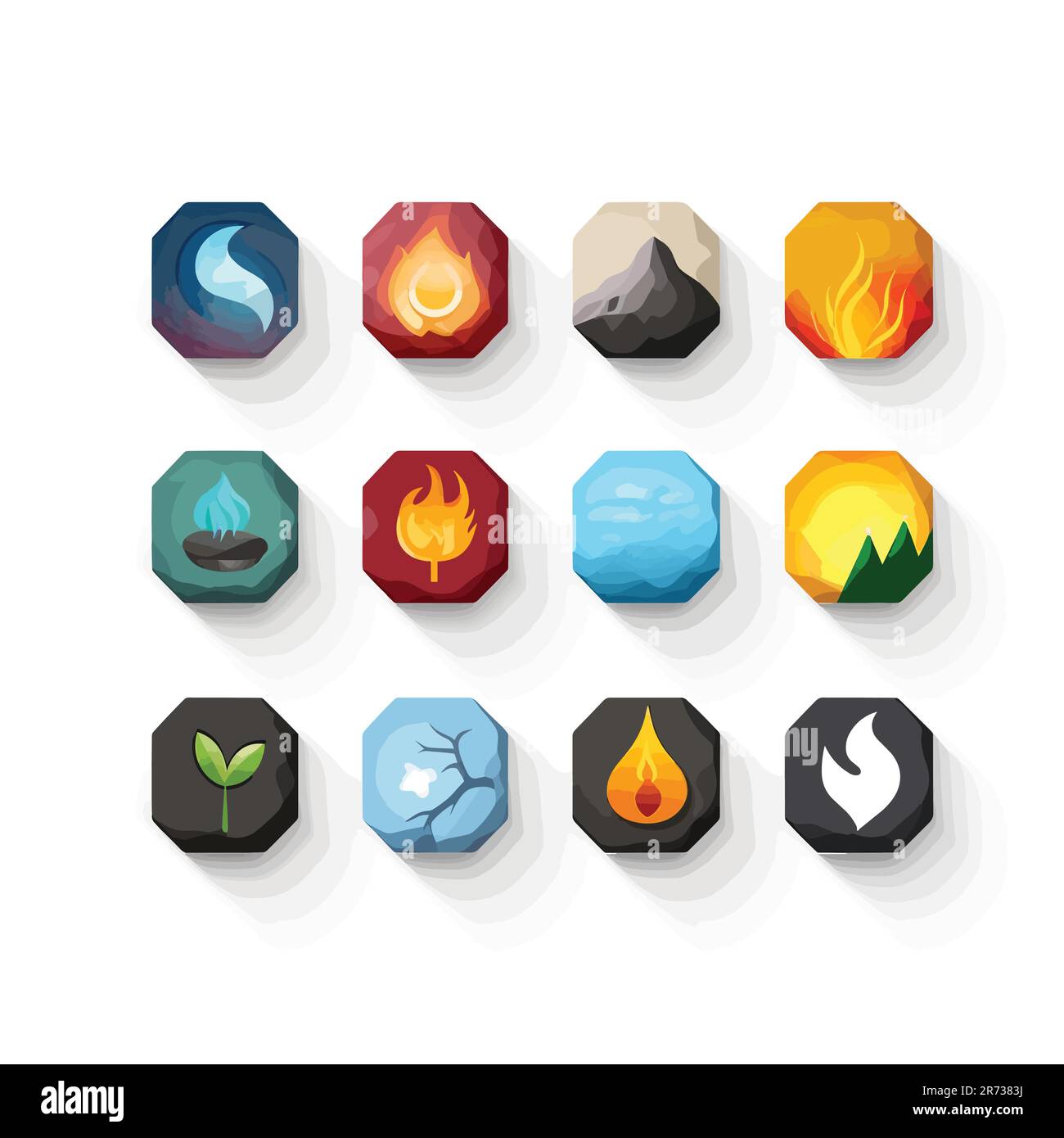 Forces of nature power Stock Vector Images - Alamy