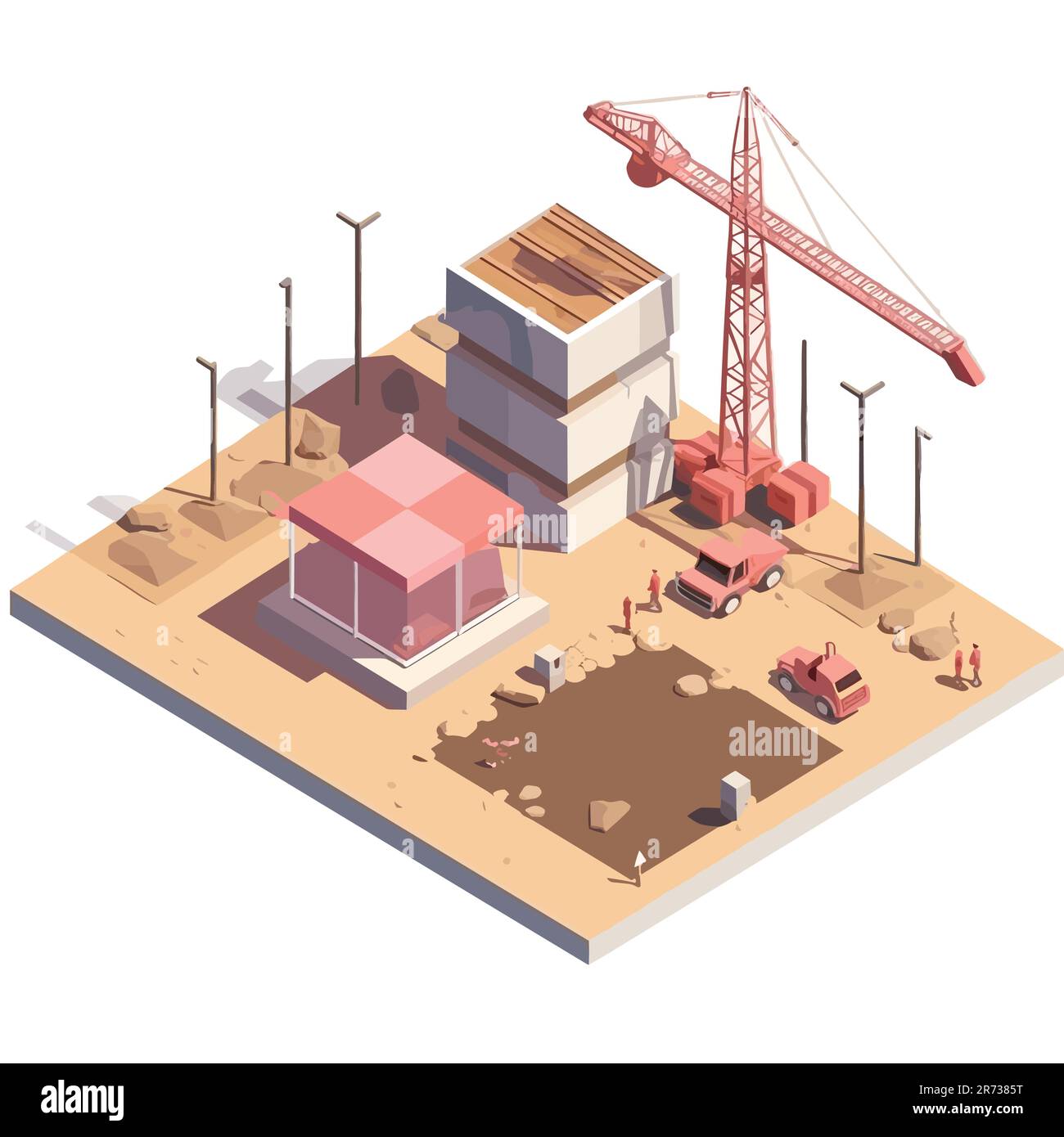 Road maintenance building Stock Vector Images - Alamy