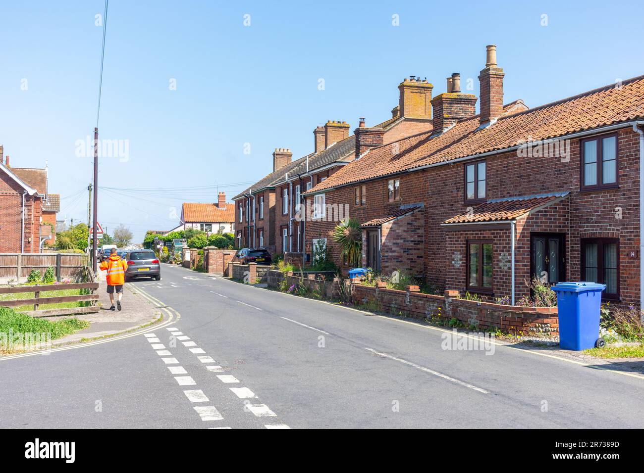 The Street, Corton, Suffolk, England, United Kingdom Stock Photo - Alamy