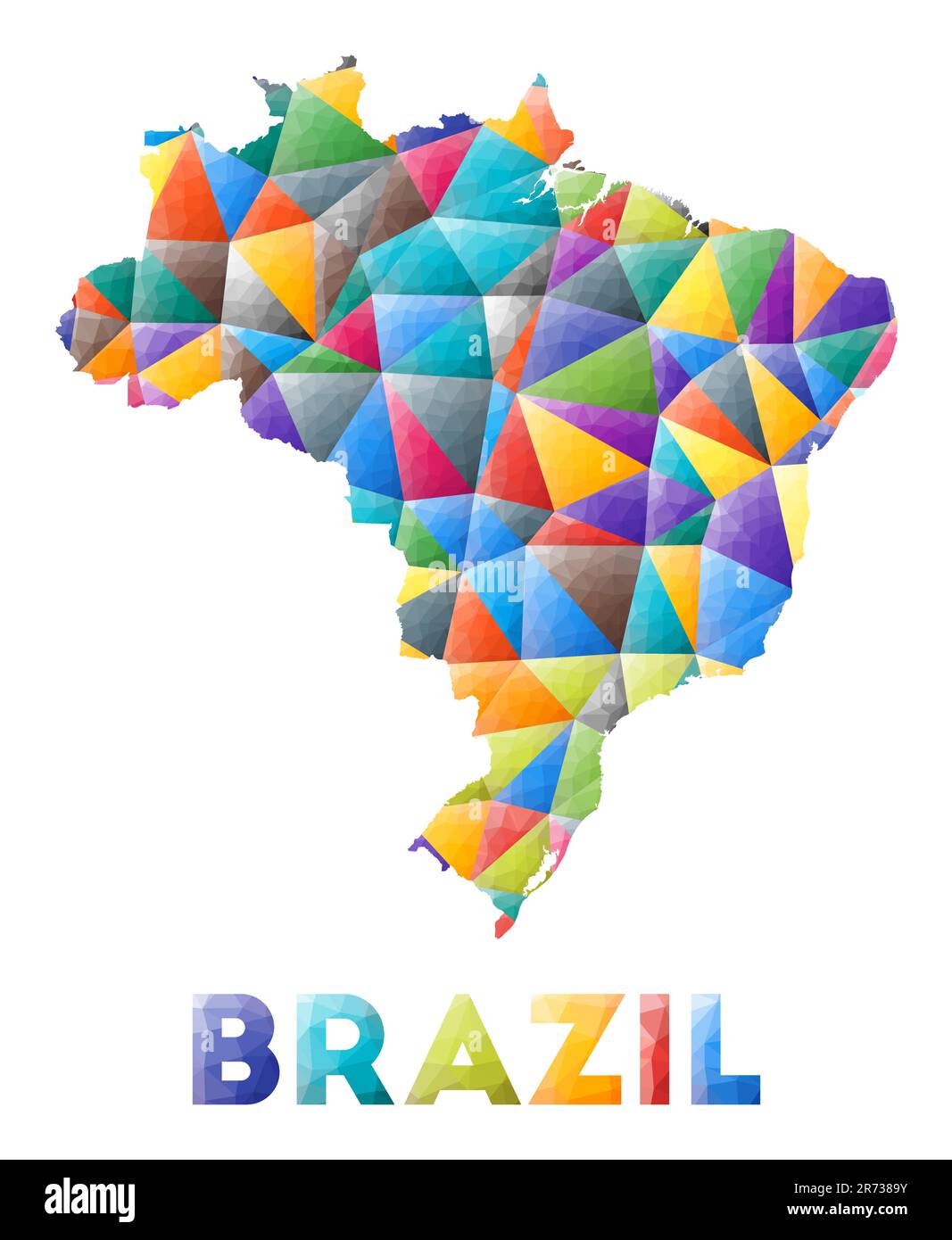 Colorful brazil map hi-res stock photography and images - Alamy