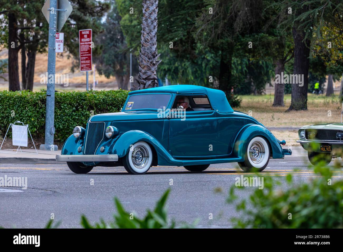 A 1936 Ford Convertible at the North Modesto Kiwanis American Graffiti ...