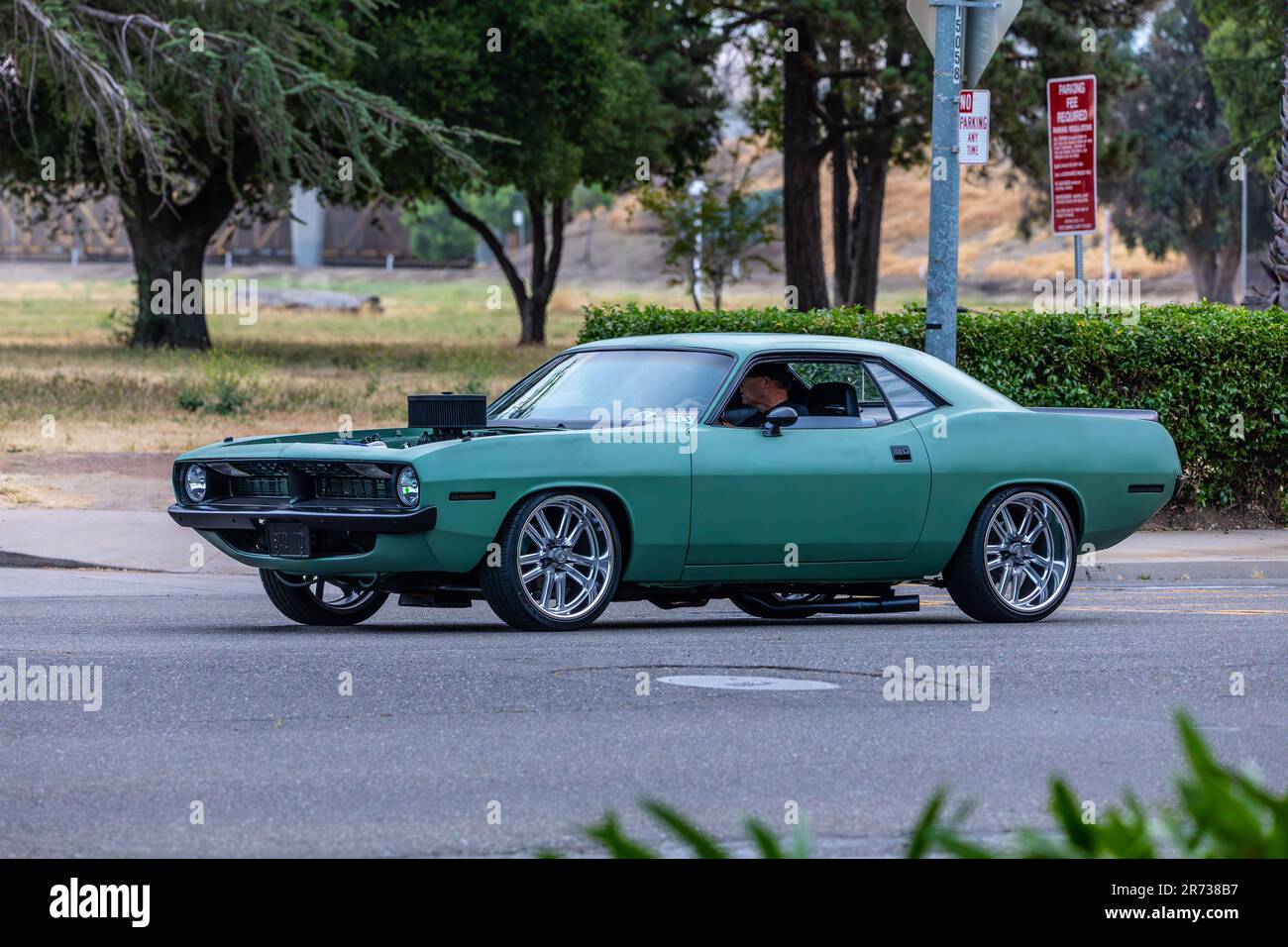 A 1970 Plymouth Barracuda at the North Modesto Kiwanis American ...