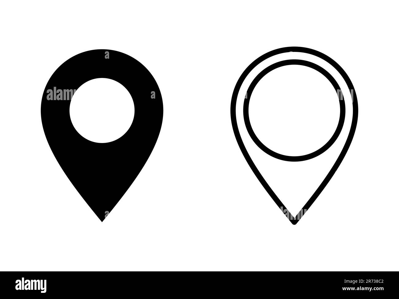 Pin icon set. Location icon vector. destination icon. map pin Stock ...