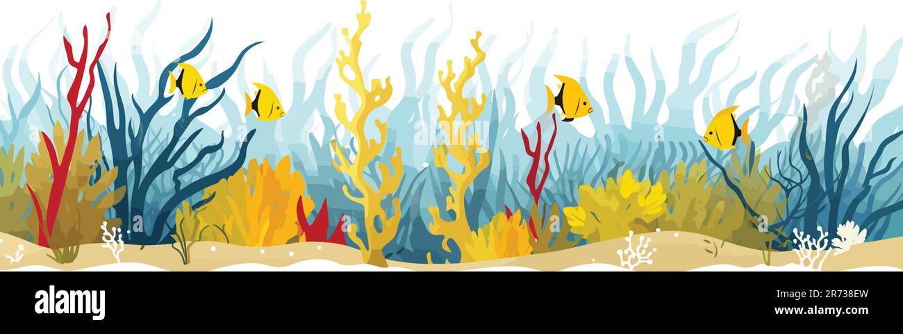 Undersea vector vectors hi-res stock photography and images - Alamy