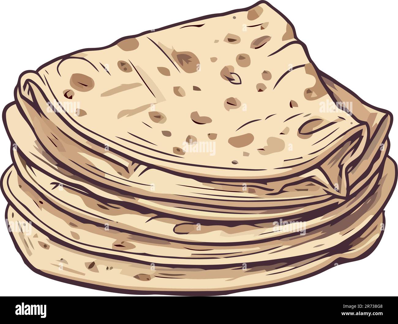 Stack of fresh pita bread icon design Stock Vector Image & Art - Alamy