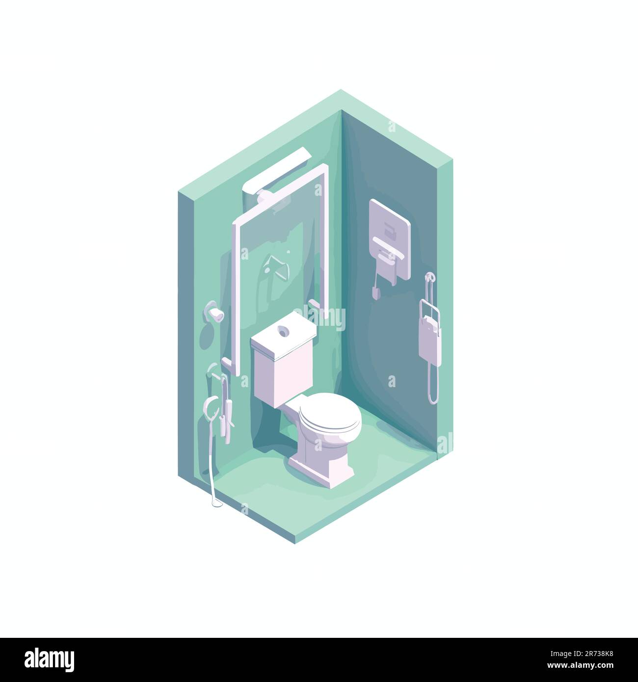 Modern toilet building design Stock Vector Images - Alamy