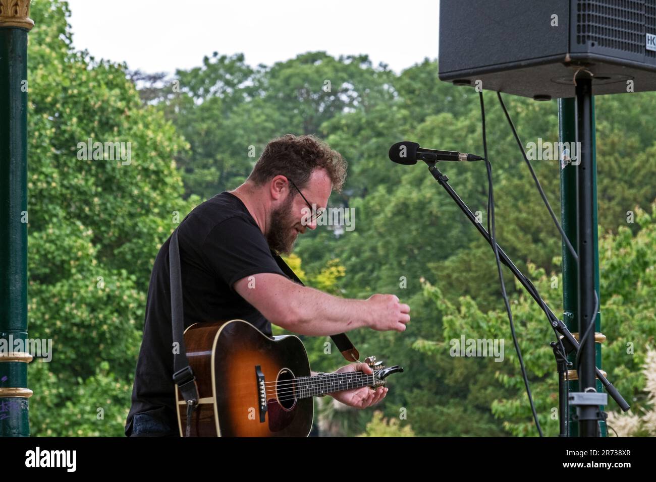 Weston-super-Mare, UK, 11 June 2023. Singer-songwriter Ben Ottewell ...