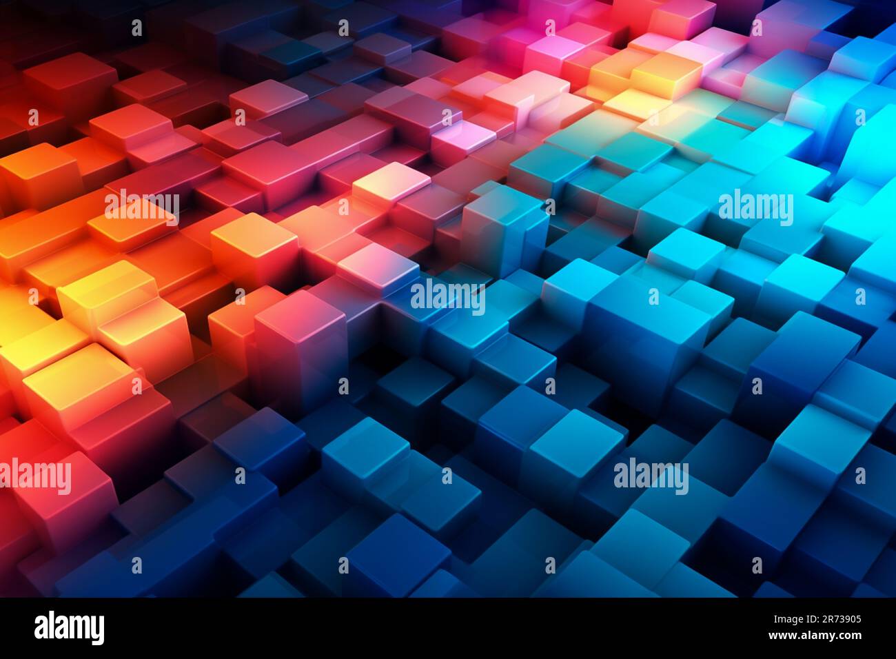 3D rendering abstract colorful background banner or wallpaper, graphic ...